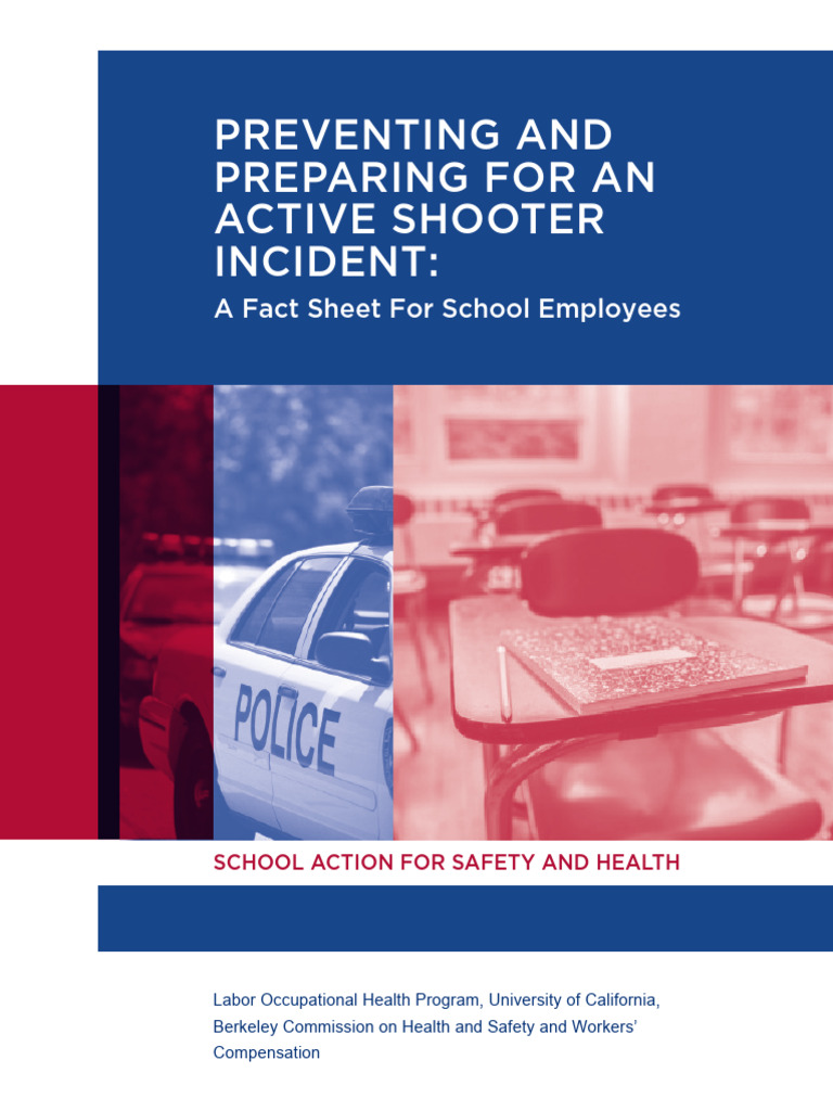 Active Shooter Preparedness for Schools | PDF | Bullying | Violence
