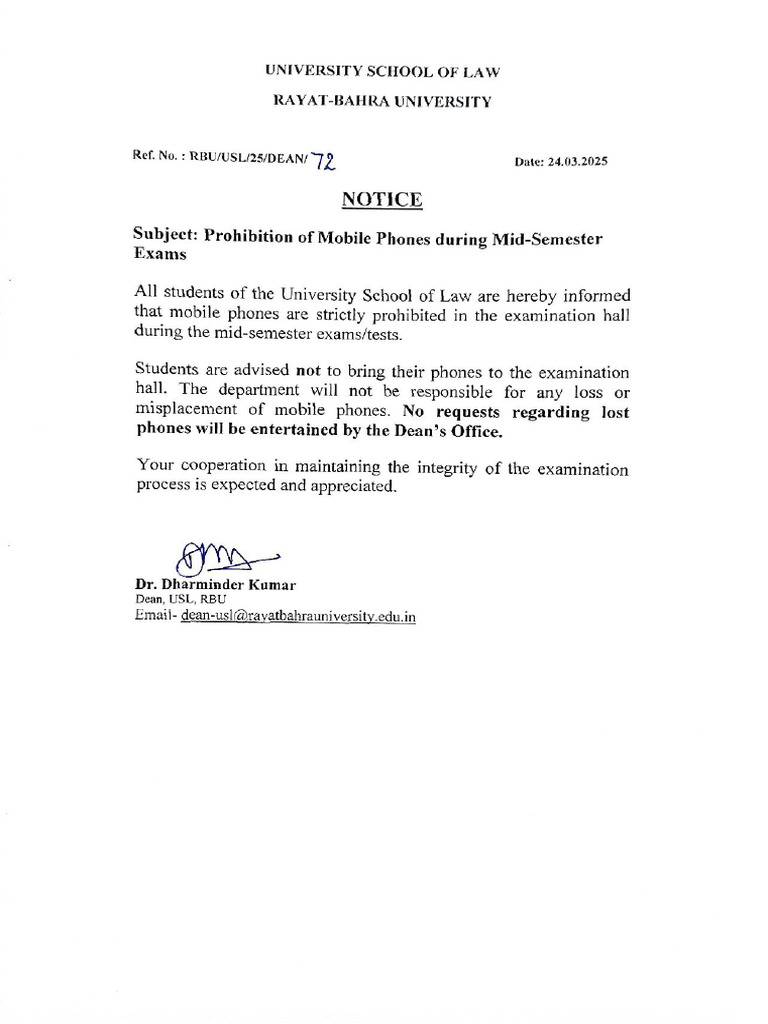 Notice - 72 | PDF