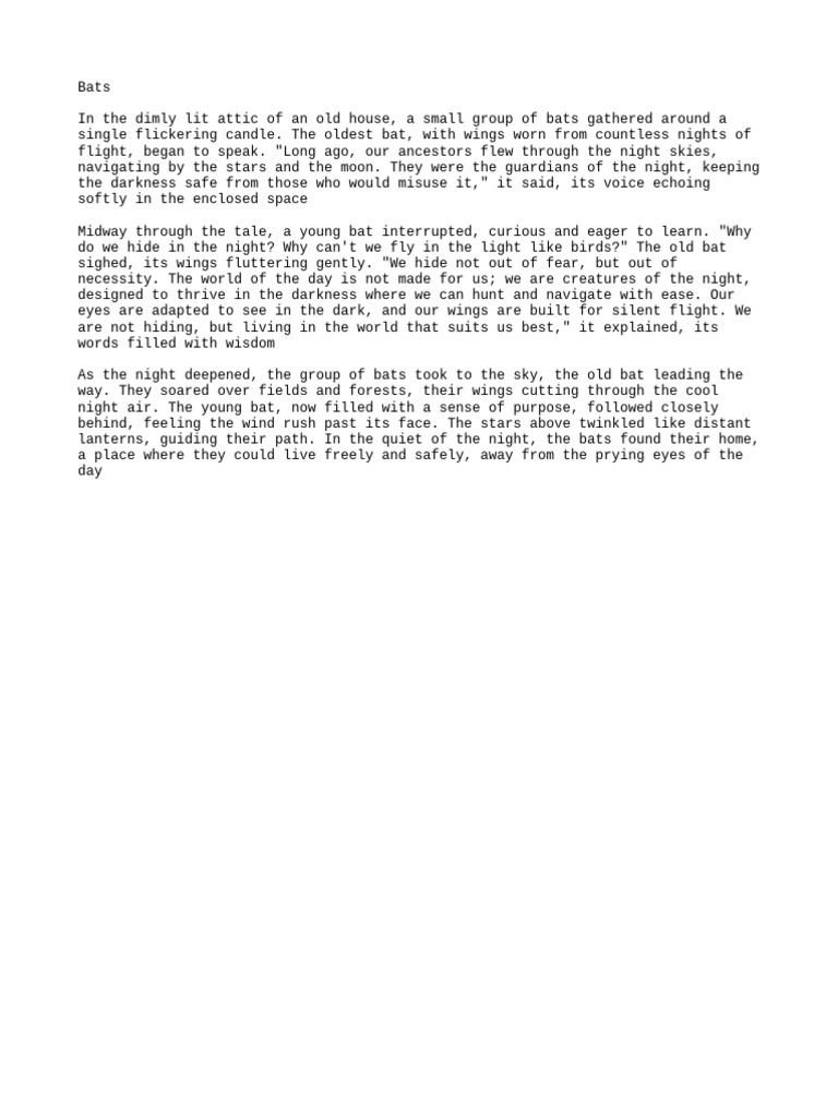 Bats | PDF