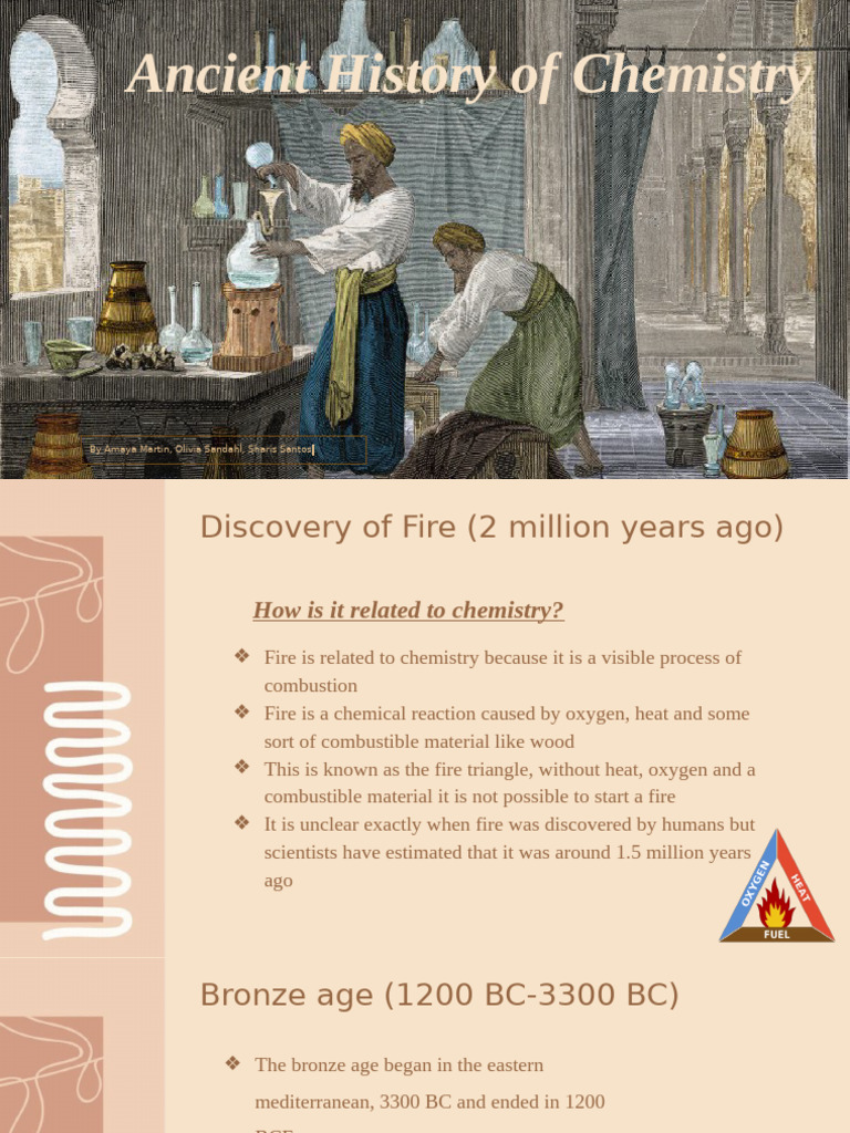 Ancient Chemistry: Key Milestones | PDF | Chemistry | Fires