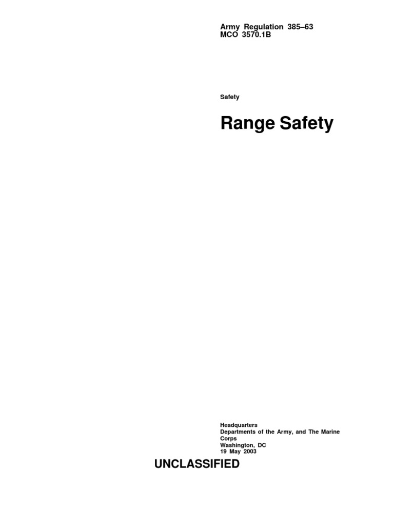 Range Safety Regulation: Establishing Surface Danger Zones and Risk ...