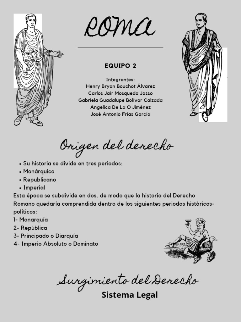 Historia del Derecho Romano: Orígenes y Evolución | PDF | Justicia ...