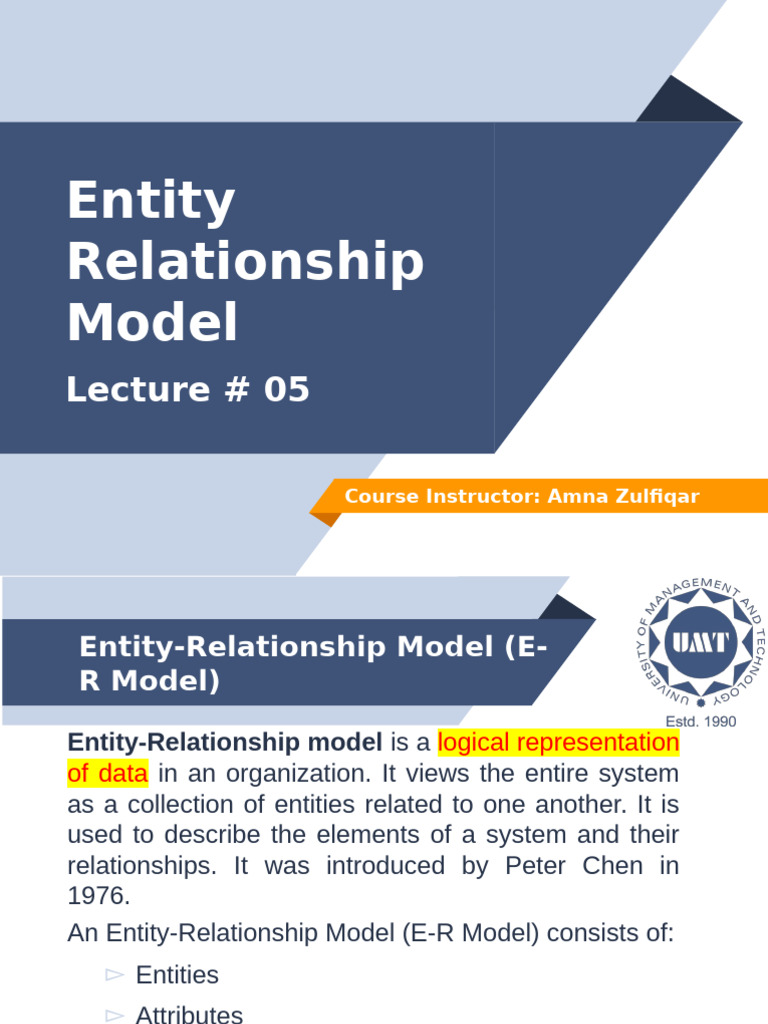 Entity Relationship Model 01 | PDF | Databases | Relational Database