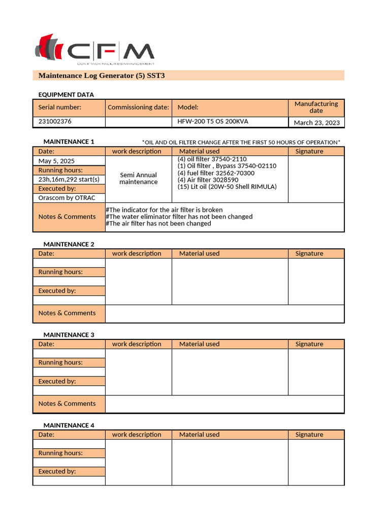 GE5-REGISTER_OF_MAINTENANCE | PDF