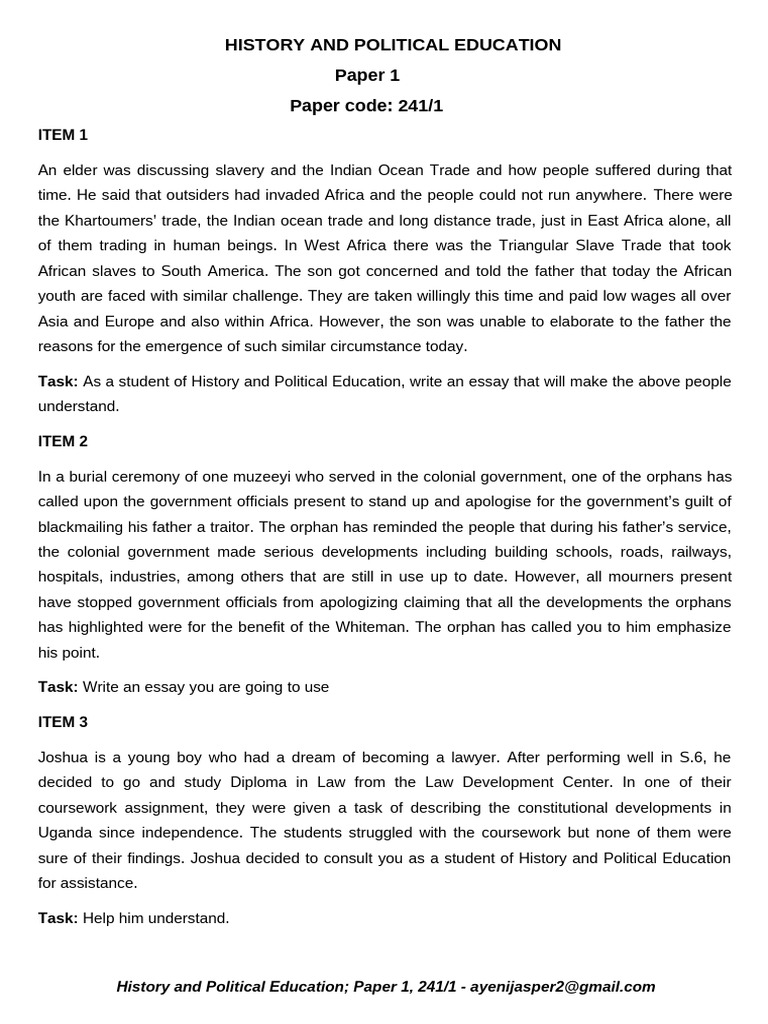 History and Political Education Discussion 2 - 012145 | PDF