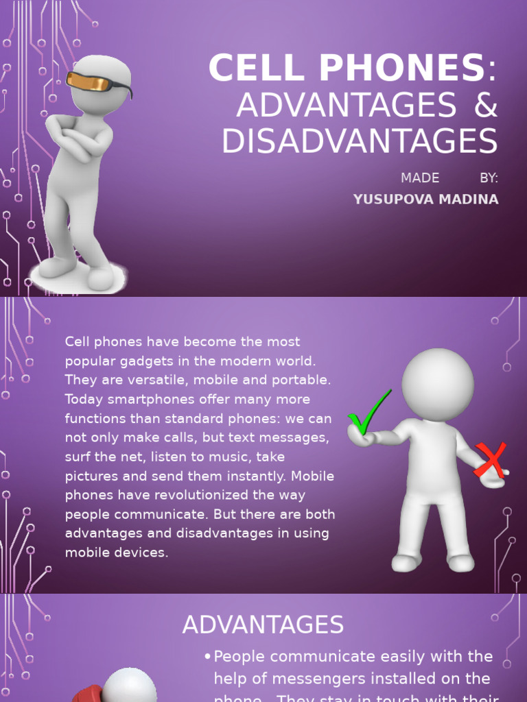 Pros and Cons of Cell Phones | PDF | Mobile Phones | Smartphone