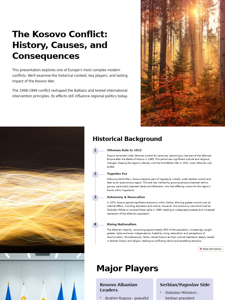 The Kosovo Conflict History Causes and Consequences | PDF | Kosovo ...