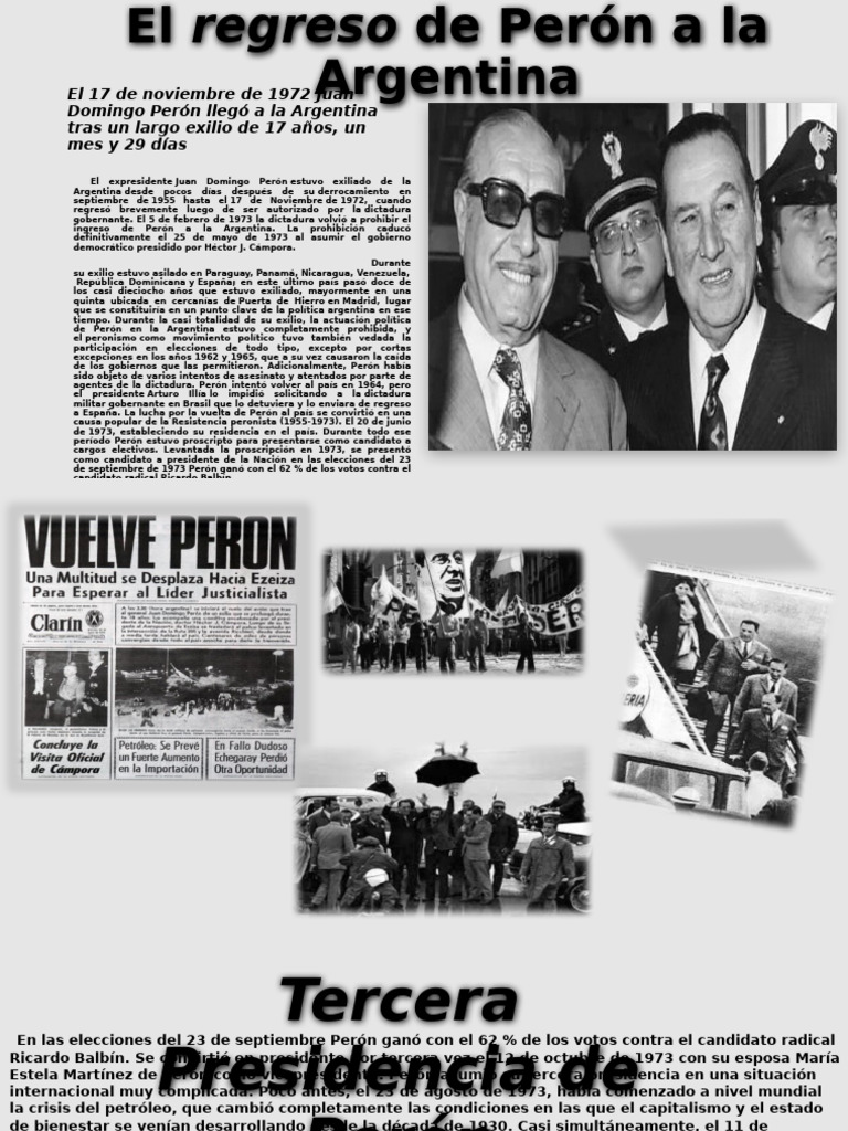 El Regreso de Perón A La Argentina | PDF | Argentina