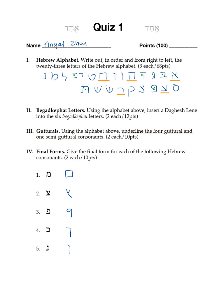 Angel BBH - Quiz.01 | PDF