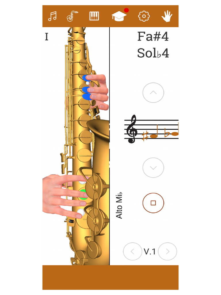 Escala Sax Alto FA# Ou SOLb | PDF
