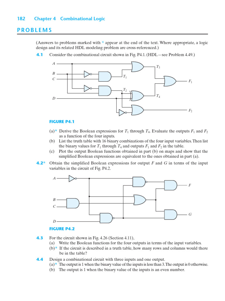 Chapter 4 | PDF | Logic Gate | Boolean Algebra