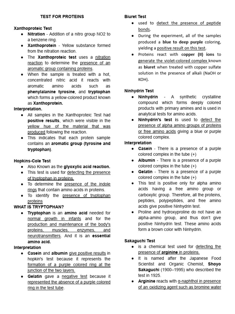 Proteins Biochem Lab | PDF | Amino Acid | Proteins