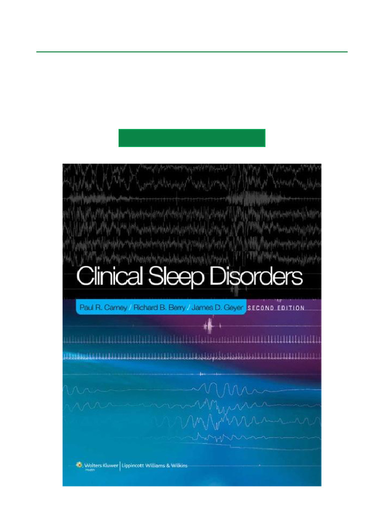 Clinical Sleep Disorders Overview | PDF | Sleep Disorder | Sleep Apnea