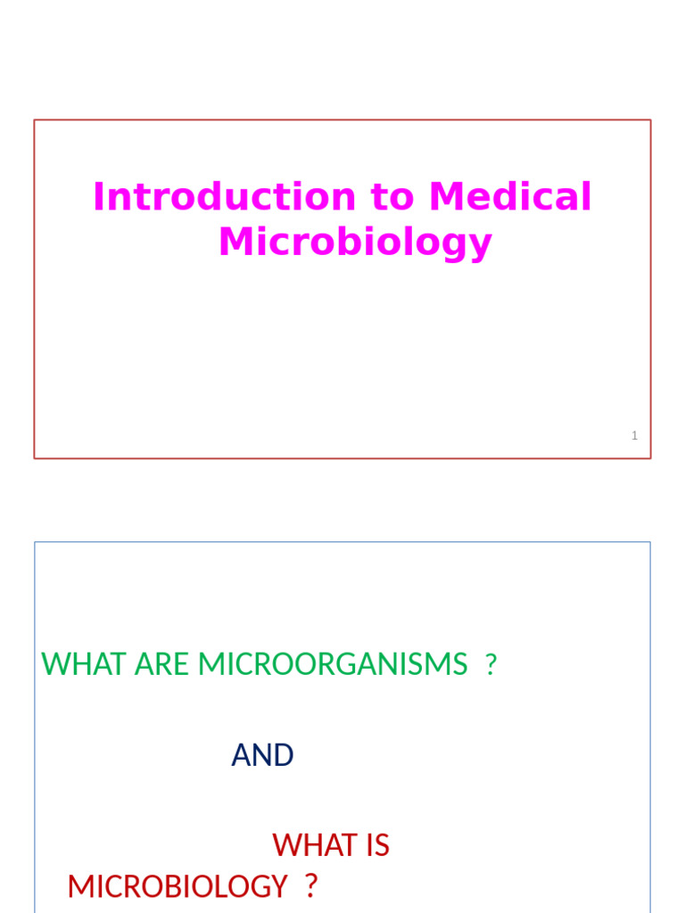 Introduction To Microbiology | PDF | Cell (Biology) | Microbiology