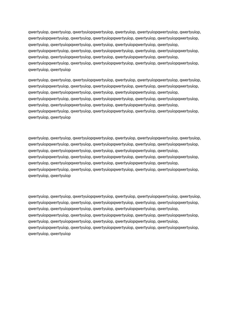 Qwertyuiop, Qwertyuiop, Qwertyuiopq | PDF