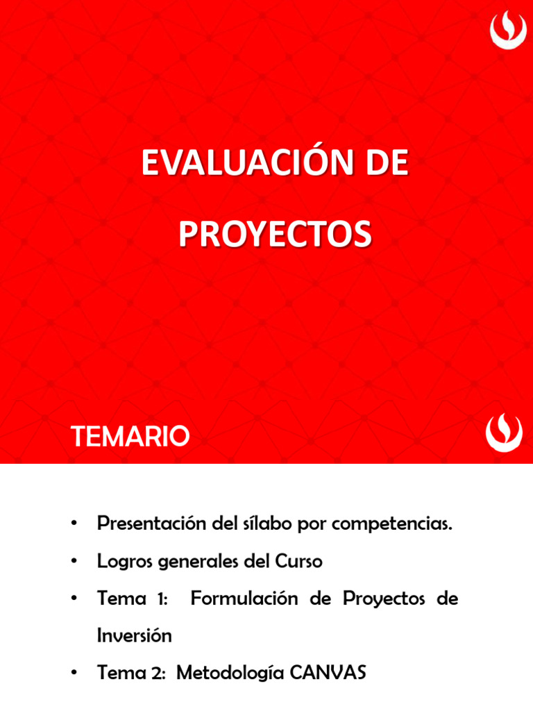 EPIP Unidad 01 - Semana 1 - Formulación | PDF | Tasa interna de retorno ...