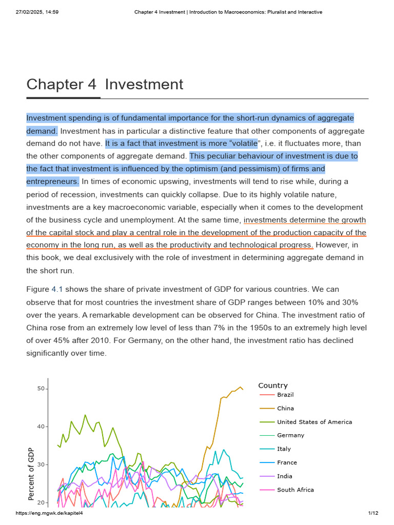 Chapter 4 Investment - Introduction To Macroeconomics - Pluralist and ...