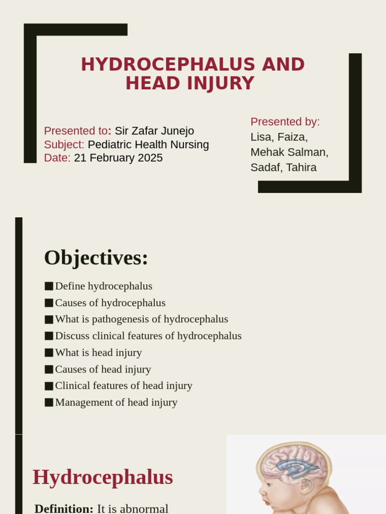 Hydrocephalus and Head Injury | PDF