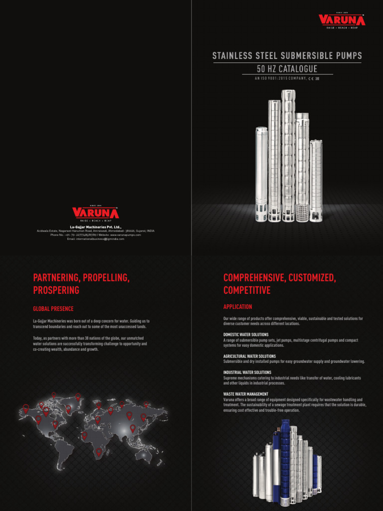 POMPE Varuna Cataloug | PDF | Pump | Water