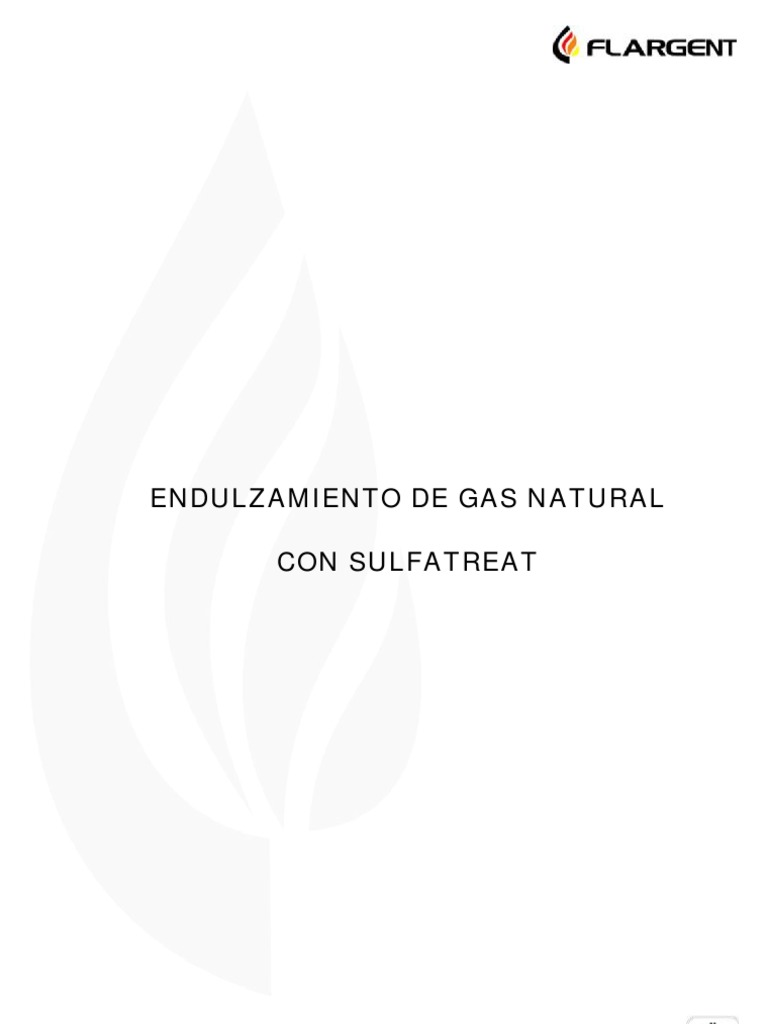 Endulzamiento de Gas Natural Con Sulfatreat 141 | PDF | Motor a ...