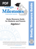 Keystone Algebra I Item Sampler 2024 | PDF | Multiple Choice ...