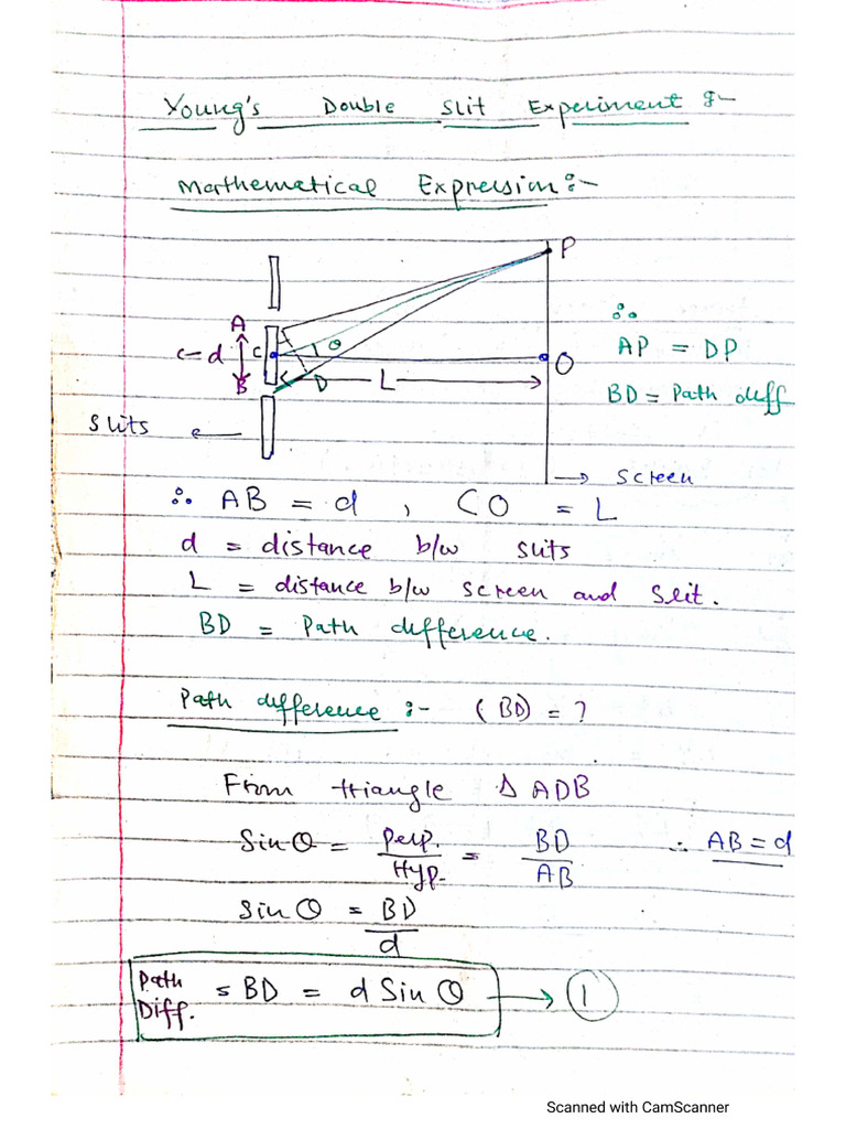 YDSE (Mathematical) | PDF