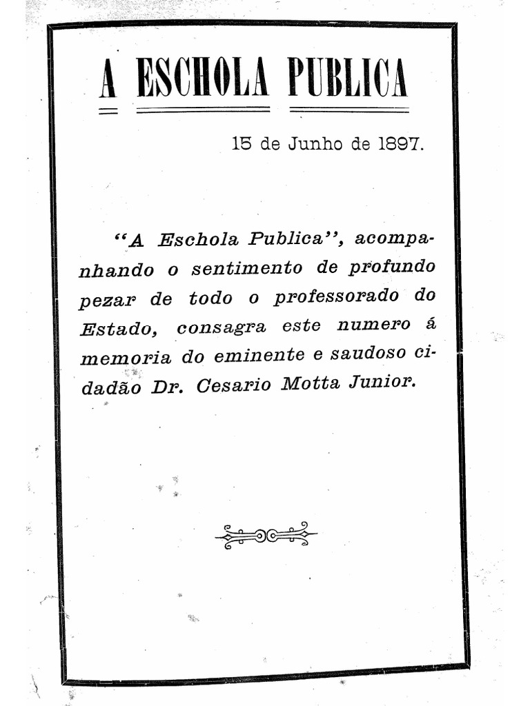 Revista A Eschola_Publica_ano. 2, n. 5, mar., 1897, SP. | PDF