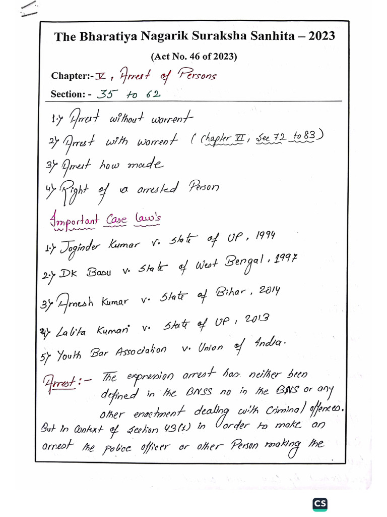 Chapter 5 BNSS | PDF