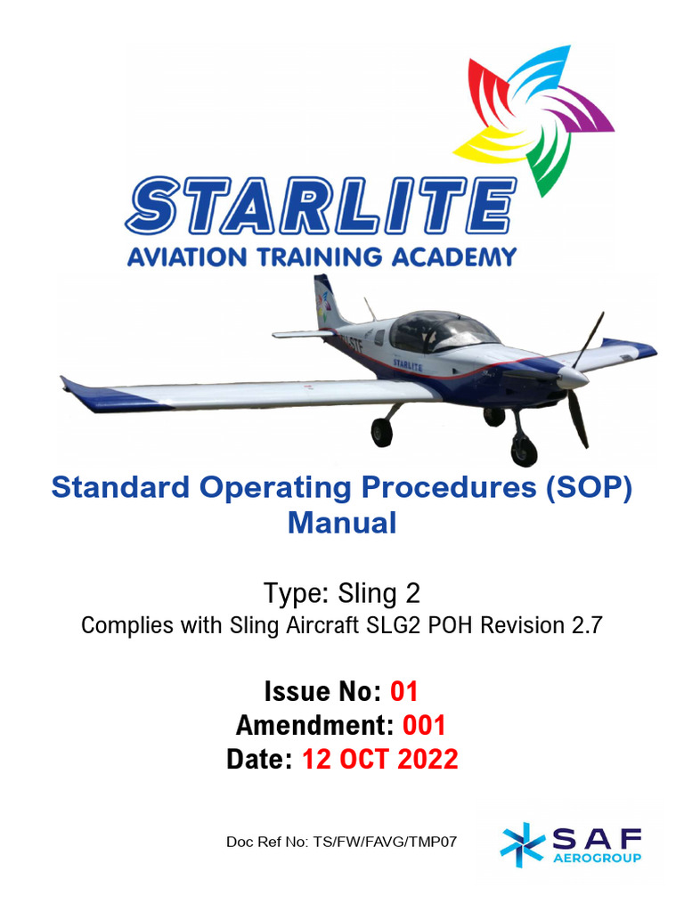 TS-FW-FAVG-TMP07 SLG2 SOP Oct22 | PDF | Cockpit | Air Traffic Control