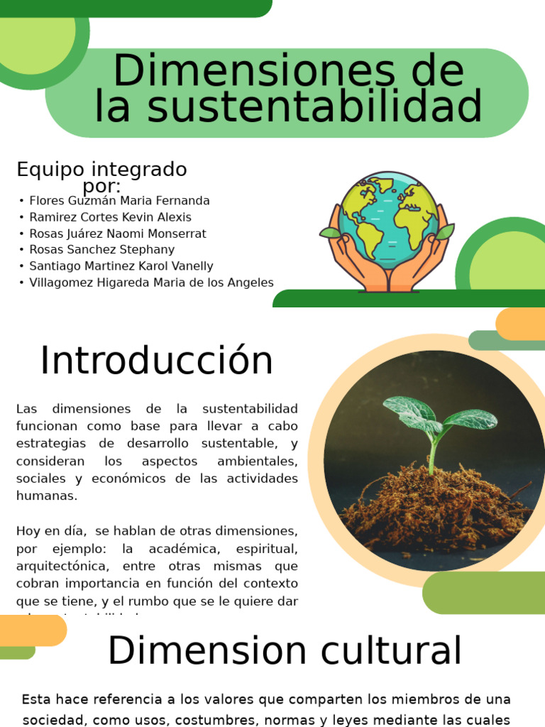 Dimensiones de La Sustentabilidad | PDF | Sustentabilidad | Desarrollo sostenible