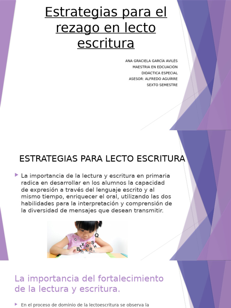 Estrategias para mejorar lectoescritura | PDF | Aprendizaje | Escritura
