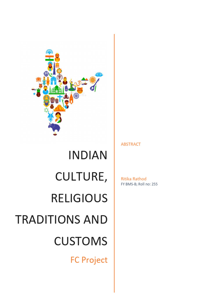Indian Culture Religious Traditions and Customs | PDF | Zoroastrianism