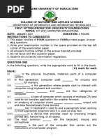 End of Term Ii Ict S2 Exam | PDF | Computer Security | Security