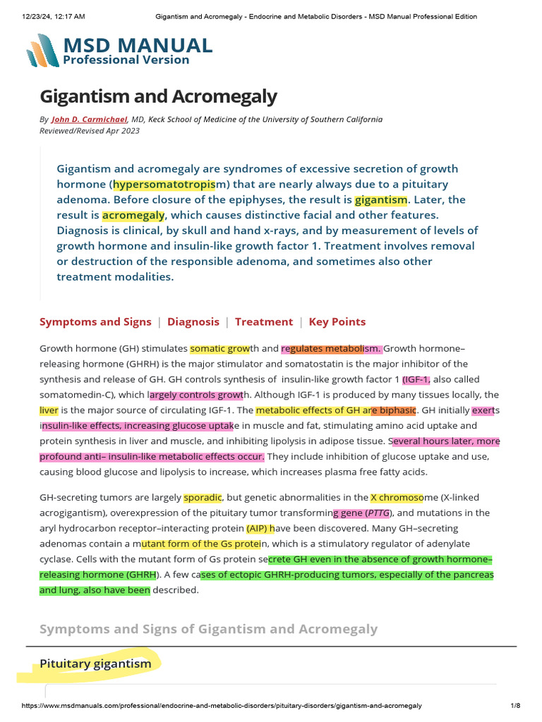 Gigantism-and-Acromegaly-Endocrine-and-Metabolic-Disorders-MSD-Manual-Professional-Edition | PDF ...