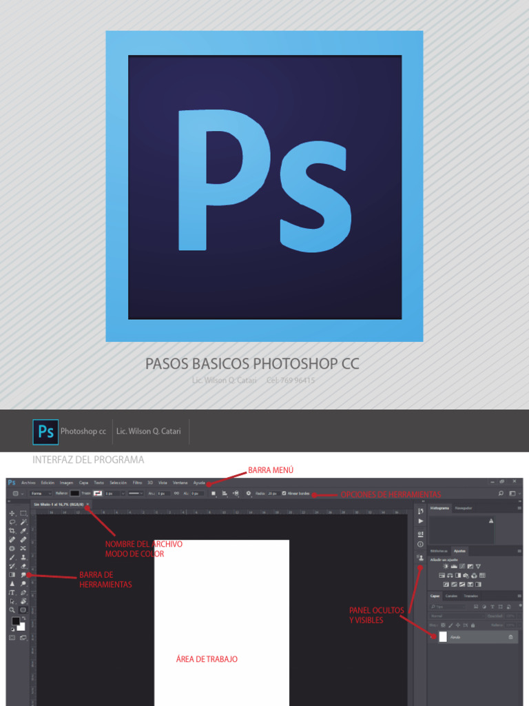Pasos Básicos en Photoshop CC | PDF | Píxel | Adobe Photoshop