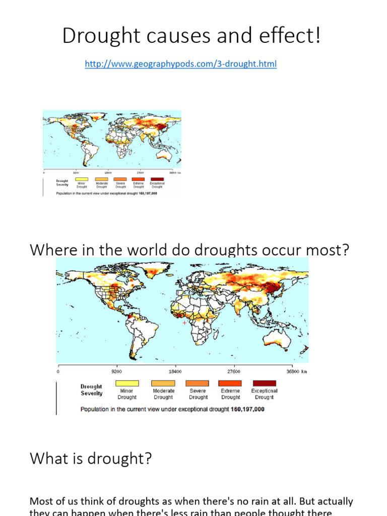 Causes and Effects of Drought | PDF