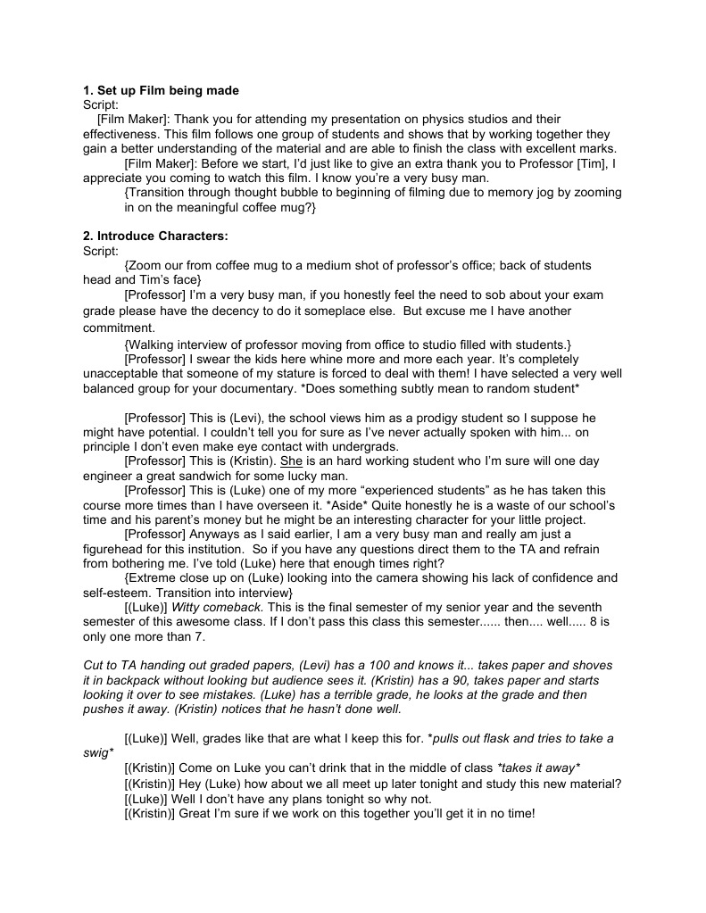 Revised Script | PDF | Leisure