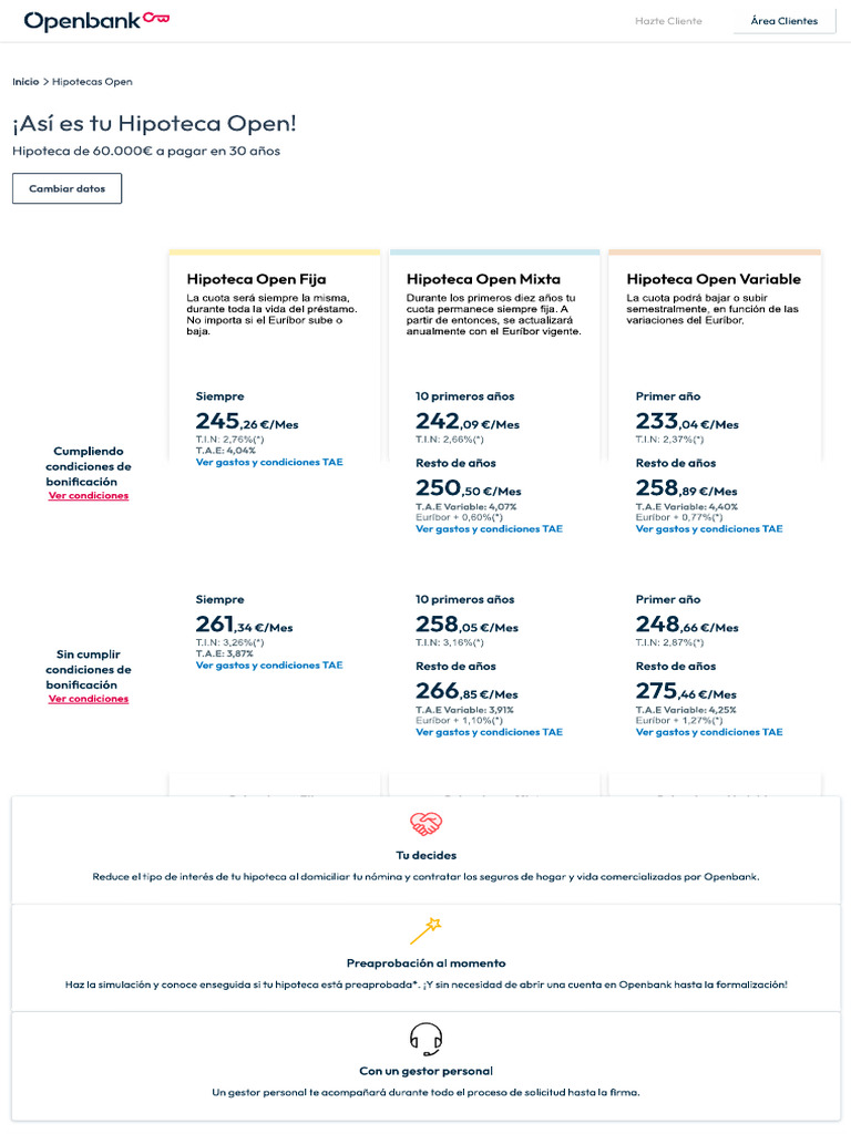 OpenBank Hipoteca | PDF