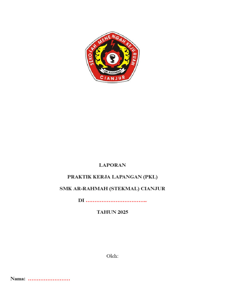 Format Laporan PKL 2025.docx - 20250416 - 152833 - 0000 | PDF