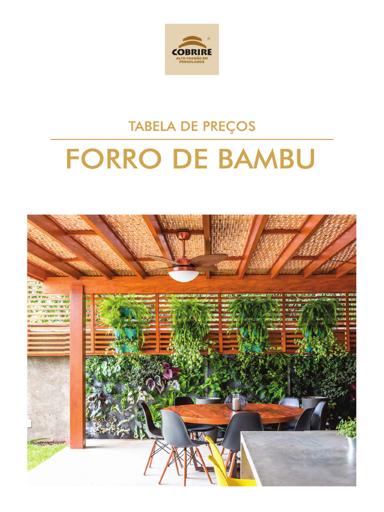 Cobrire Tabela Forro de Bambu | PDF