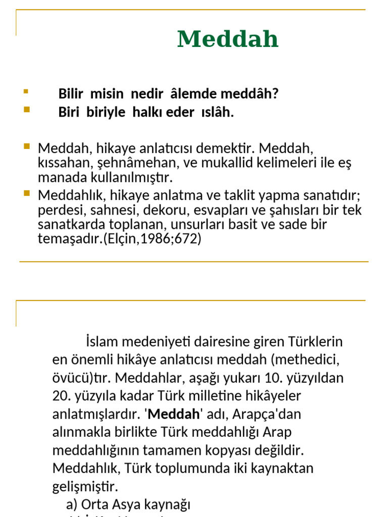 Meddah Hikayeleri | PDF
