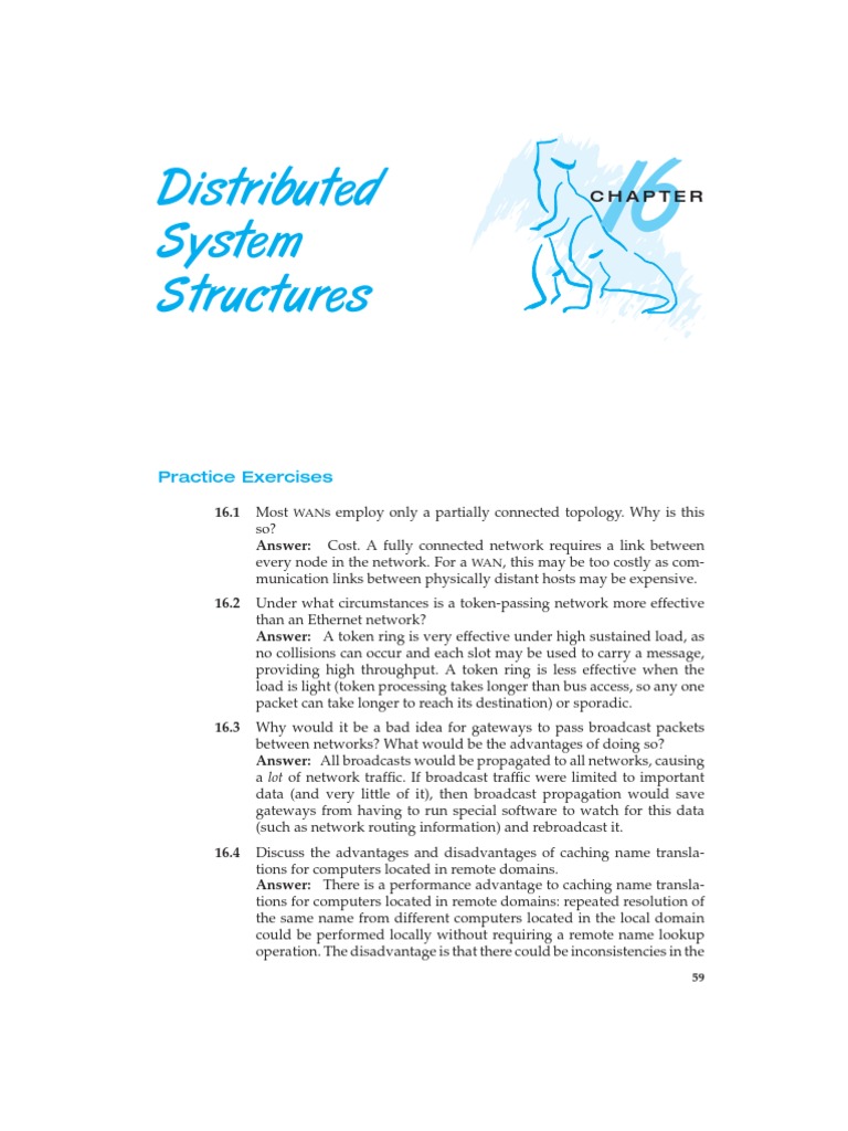 Operating System Exercises - Chapter 16-Sol | PDF | Network Topology | Computer Network