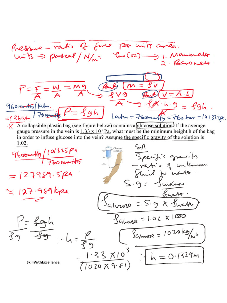 PRESSURE & THERMODYNAMICS Lesson | PDF
