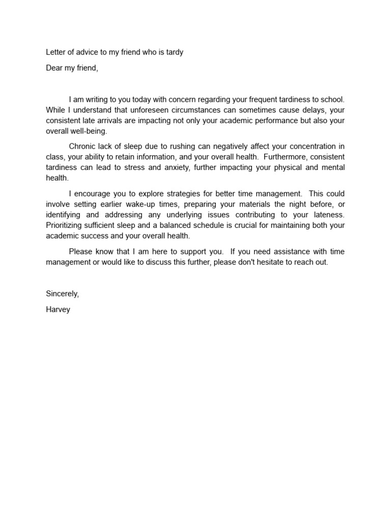 HE Letter of Advice | PDF