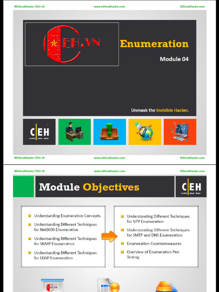 CEHv9 Module 04 Enumeration | PDF