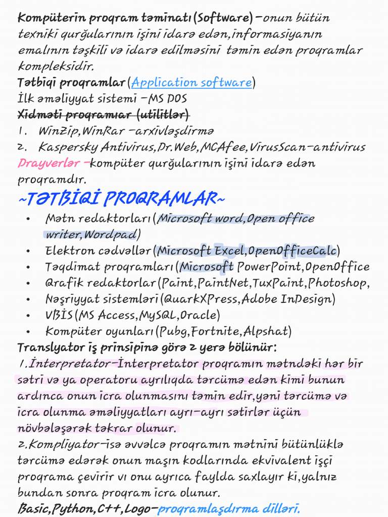 6kompüterin Proqram Təminatı - 230628 - 123200 | PDF