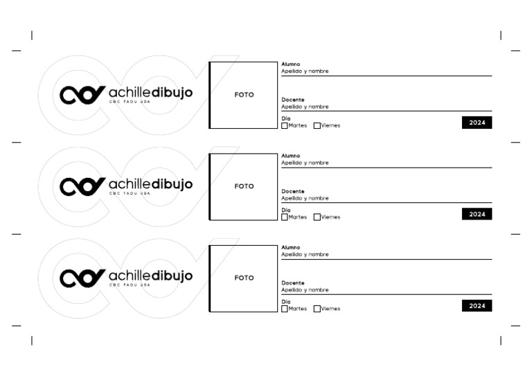 Rótulo 2024 - Achille Dibujo - CRV | PDF