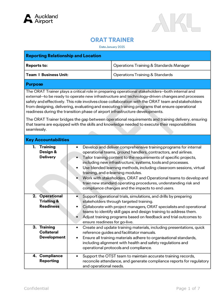 ORAT Trainer Operations Training Standards v2 1 | PDF