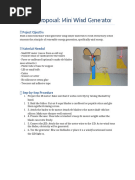 Windmill Project For School PDF | PDF | Wind Power | Wind Turbine