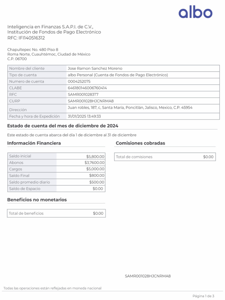 Albostatement - 202412 (1) - 1 | PDF